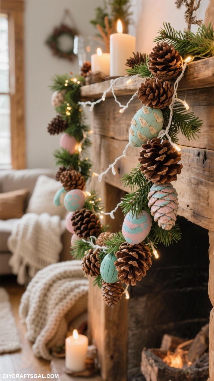 How to Make a Beautiful DIY Pinecone Garland